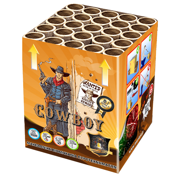 Πυροτέχνημα Cowboy 25 βολές - Empneusi Fireworks